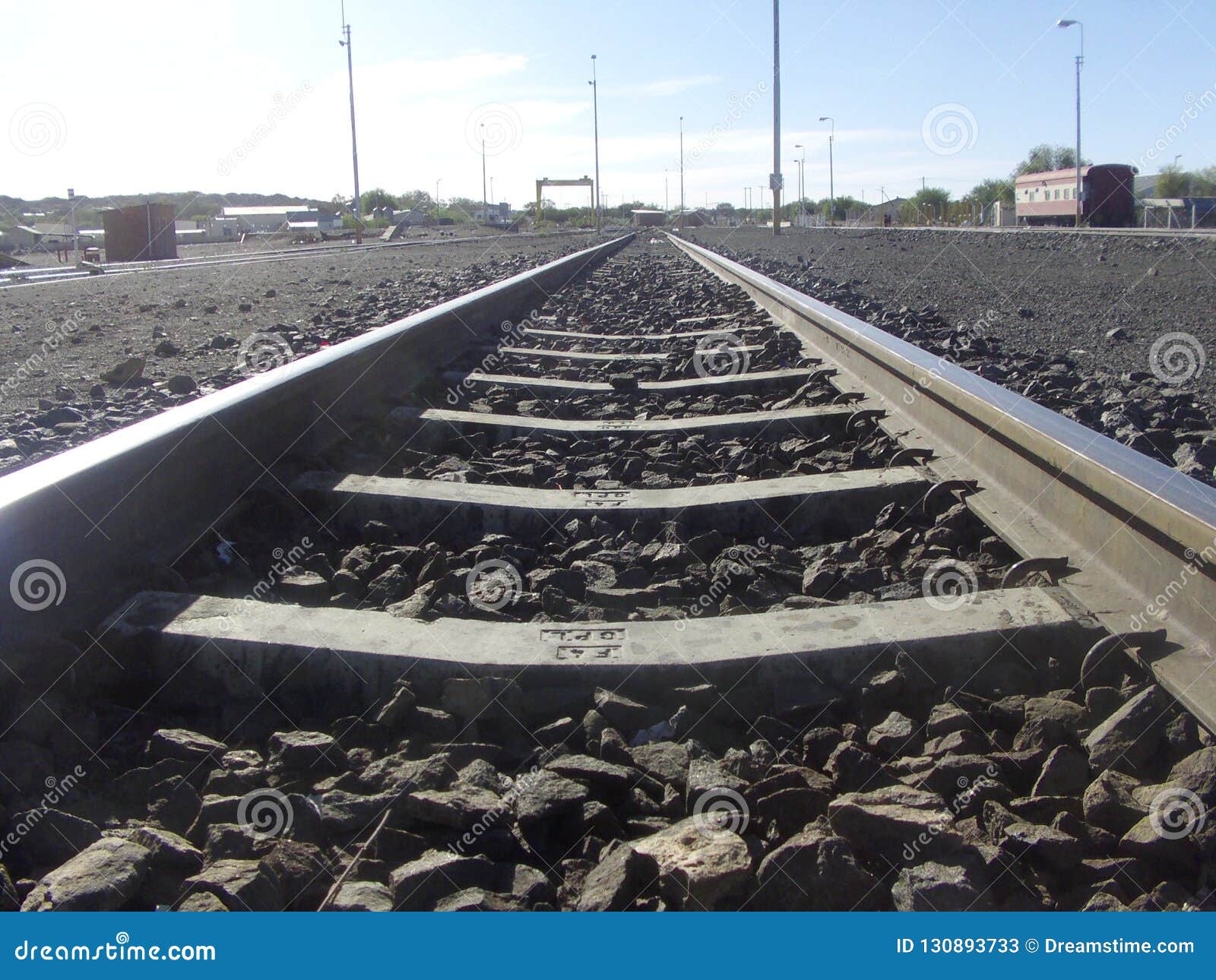 Keeping Us in Line: Train Tracks Stock Image - Image of train ...