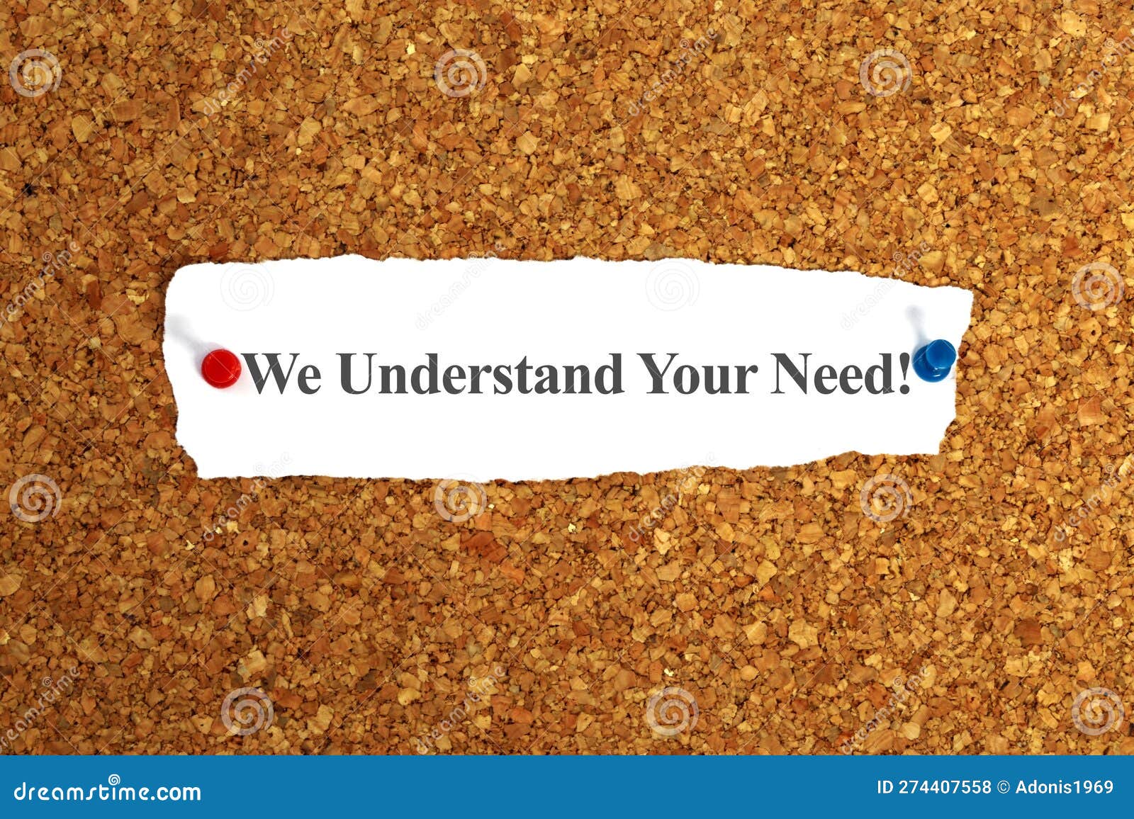 We Understand Your Need Word on Paper Stock Photo - Image of marketing ...