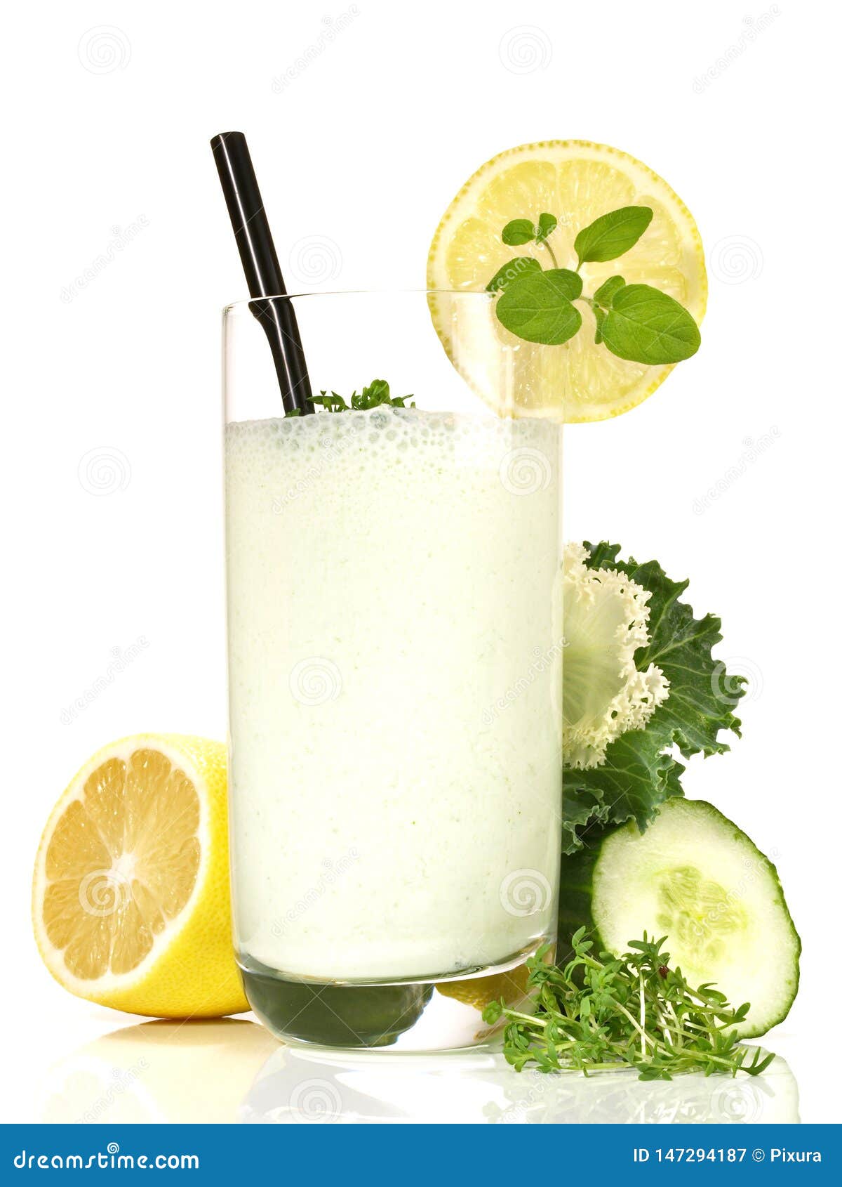 Kefir Juice on White Background Stock Image - Image of healthy, fruity ...