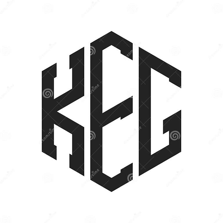 KEG Logo Design. Initial Letter KEG Monogram Logo Using Hexagon Shape ...