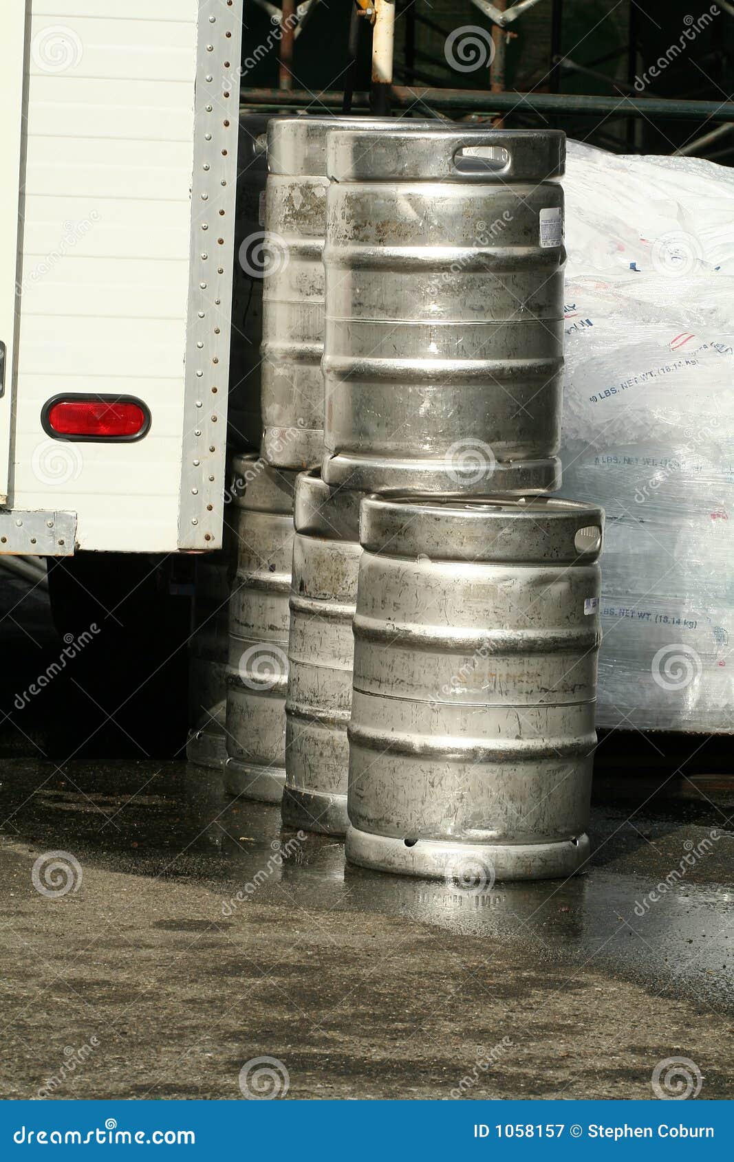 Kegs of Beer stock image. Image of truck, deliver, chill - 1058157