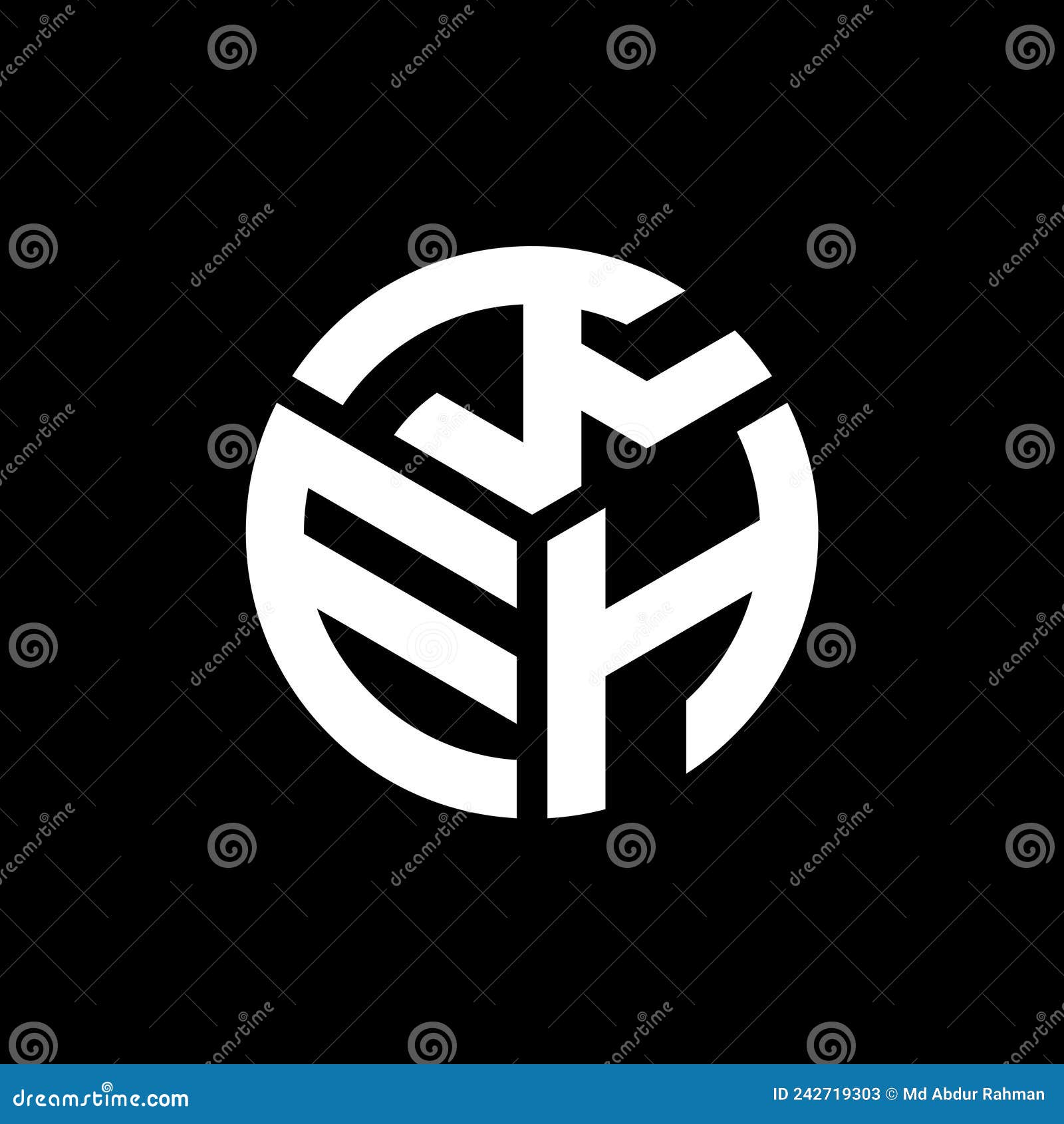 KEH Letter Logo Design on Black Background. KEH Creative Initials ...