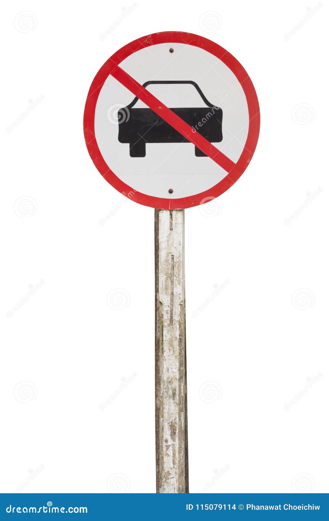 Kein Auto- Oder ParkverbotVerkehrszeichen, Verbieten Zeichen Stockfoto ...