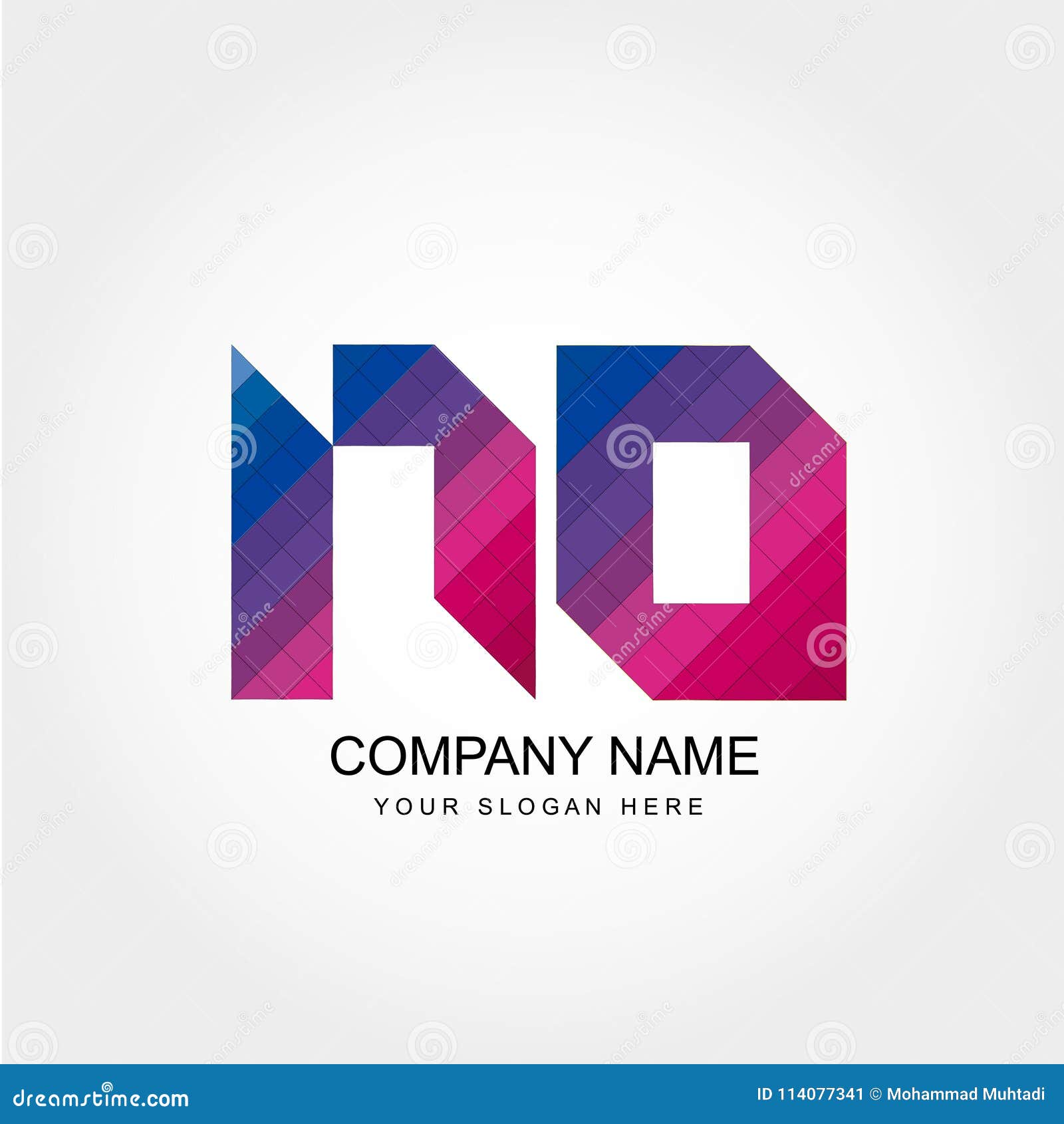 KEIN Buchstabe Logo Design stock abbildung. Illustration von ...