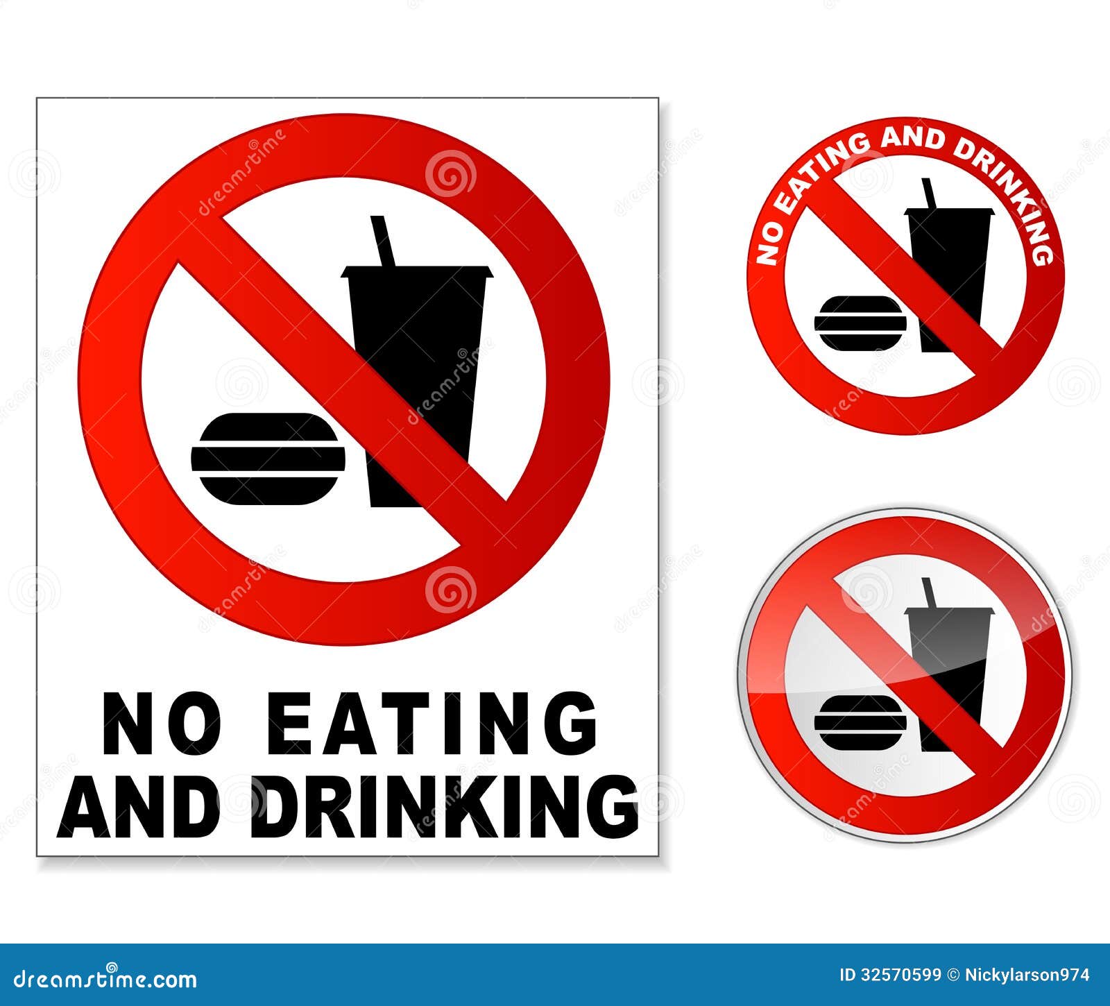 Kein Essen und Trinken stock abbildung. Illustration von sauberkeit ...