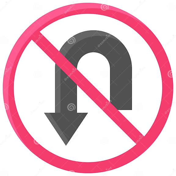 Kein U Turn Icon Verbotszeichen Vektorgrafik Vektor Abbildung ... Kein U Turn Icon Verbotszeichen Vektorgrafik Vektor Abbildung ...