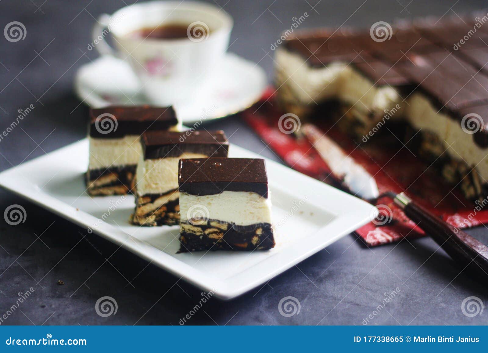 Kek Batik Indulgence stock image. Image of colorful - 177338665