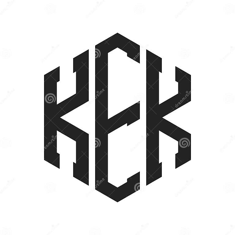 KEK Logo Design. Initial Letter KEK Monogram Logo Using Hexagon Shape ...