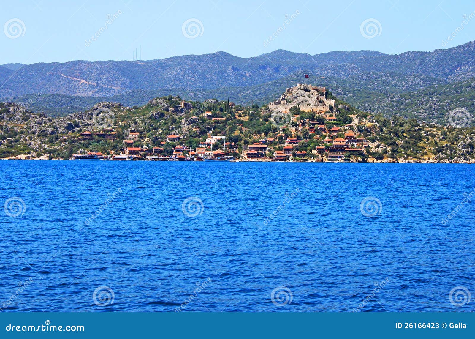 Kekova island, Turkey stock image. Image of clear, activity - 26166423
