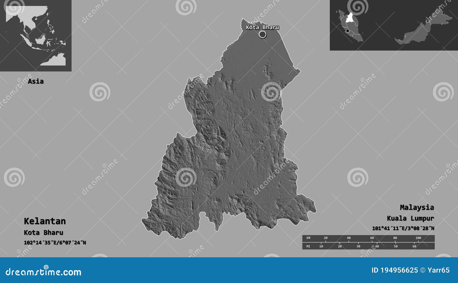Kelantan, State of Malaysia,. Previews. Bilevel Stock Illustration ...