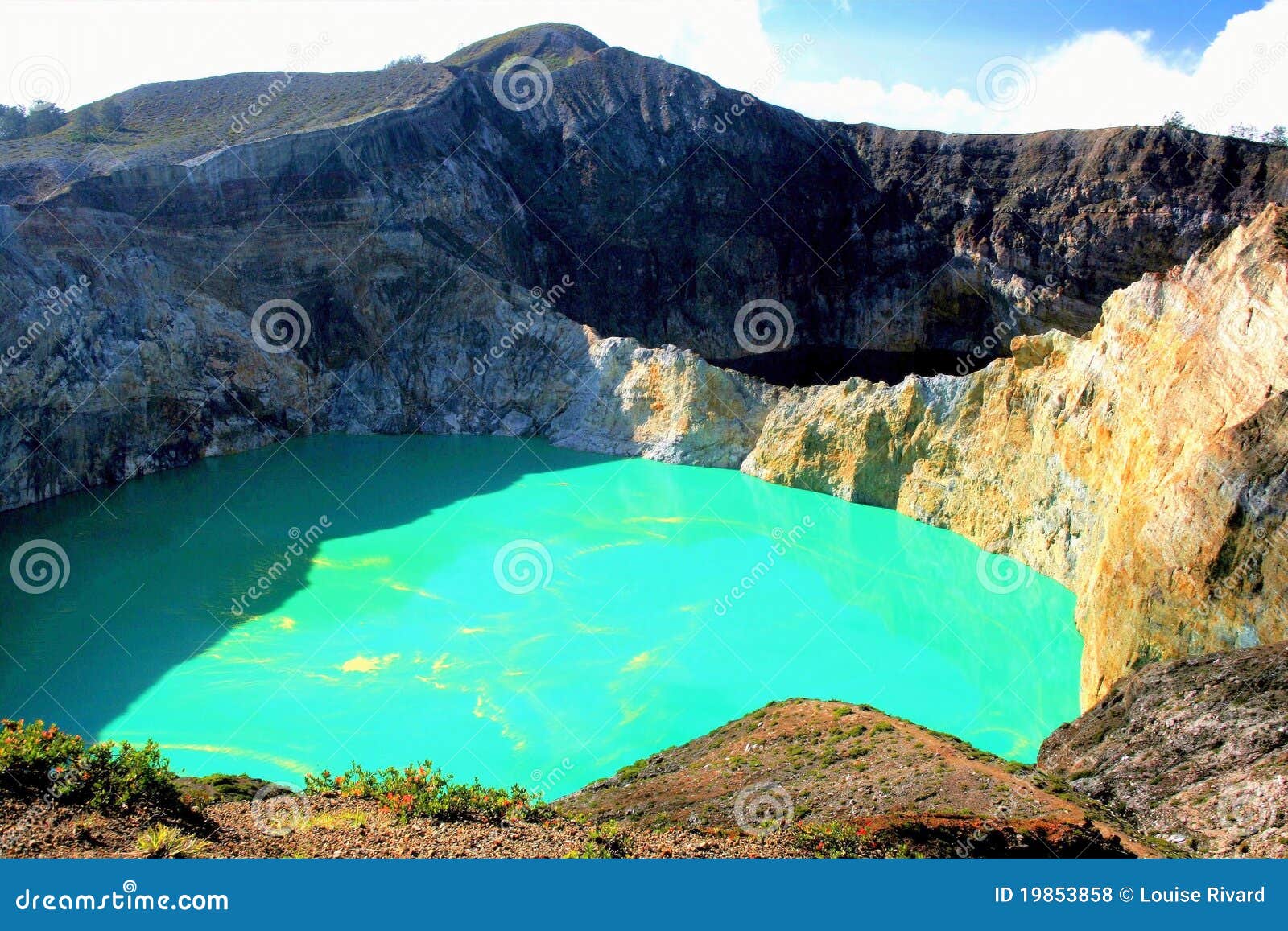 Kelimutu volcano stock photo. Image of scenic, landscape - 19853858