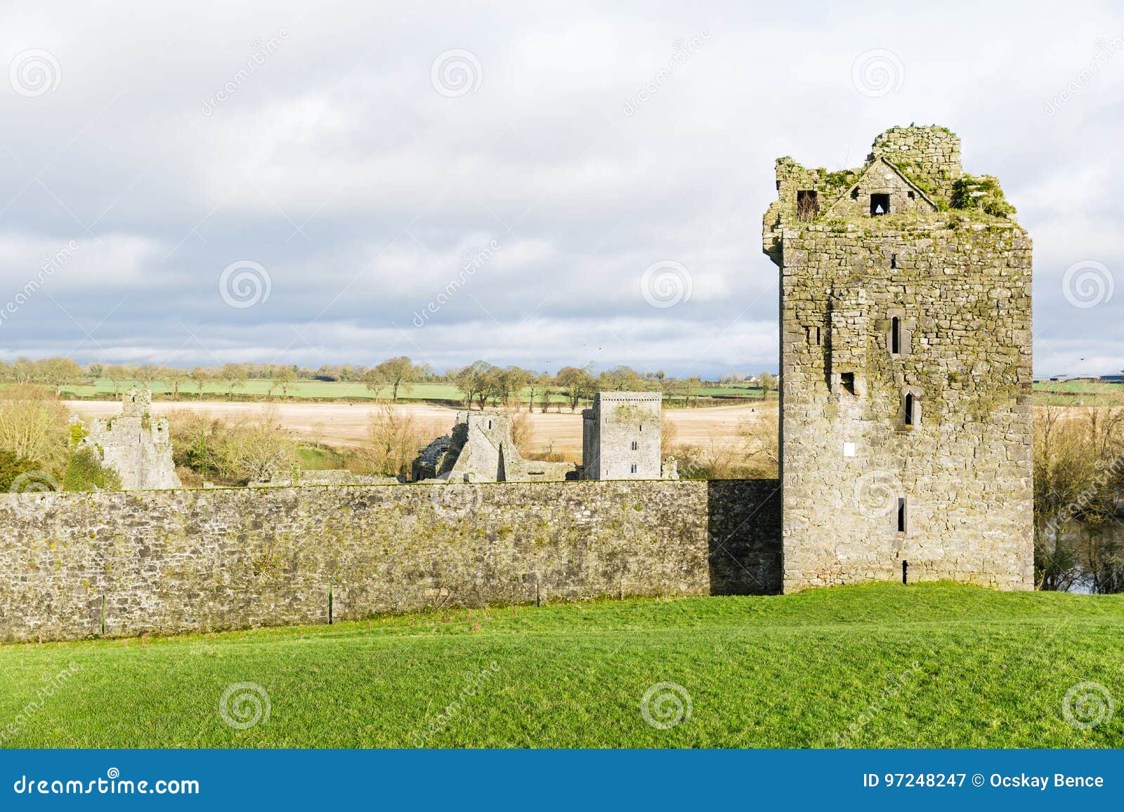 Kells Priory Ireland stock image. Image of attraction - 97248247