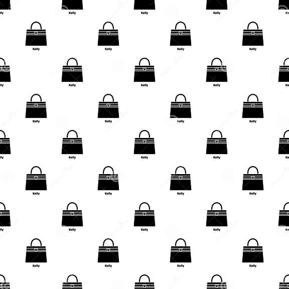 Kelly Bag Pattern Vector Seamless Stock Vector - Illustration of ...