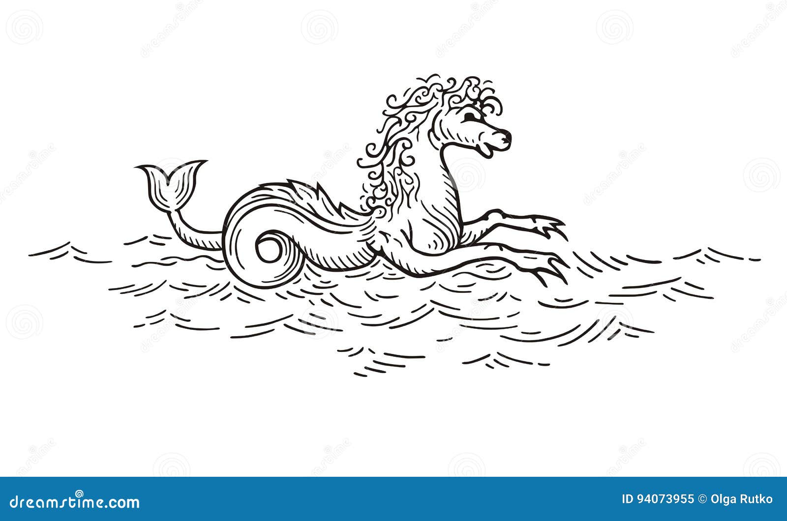Kelpie - Scottish Lake Spirit Stock Vector - Illustration of object ...
