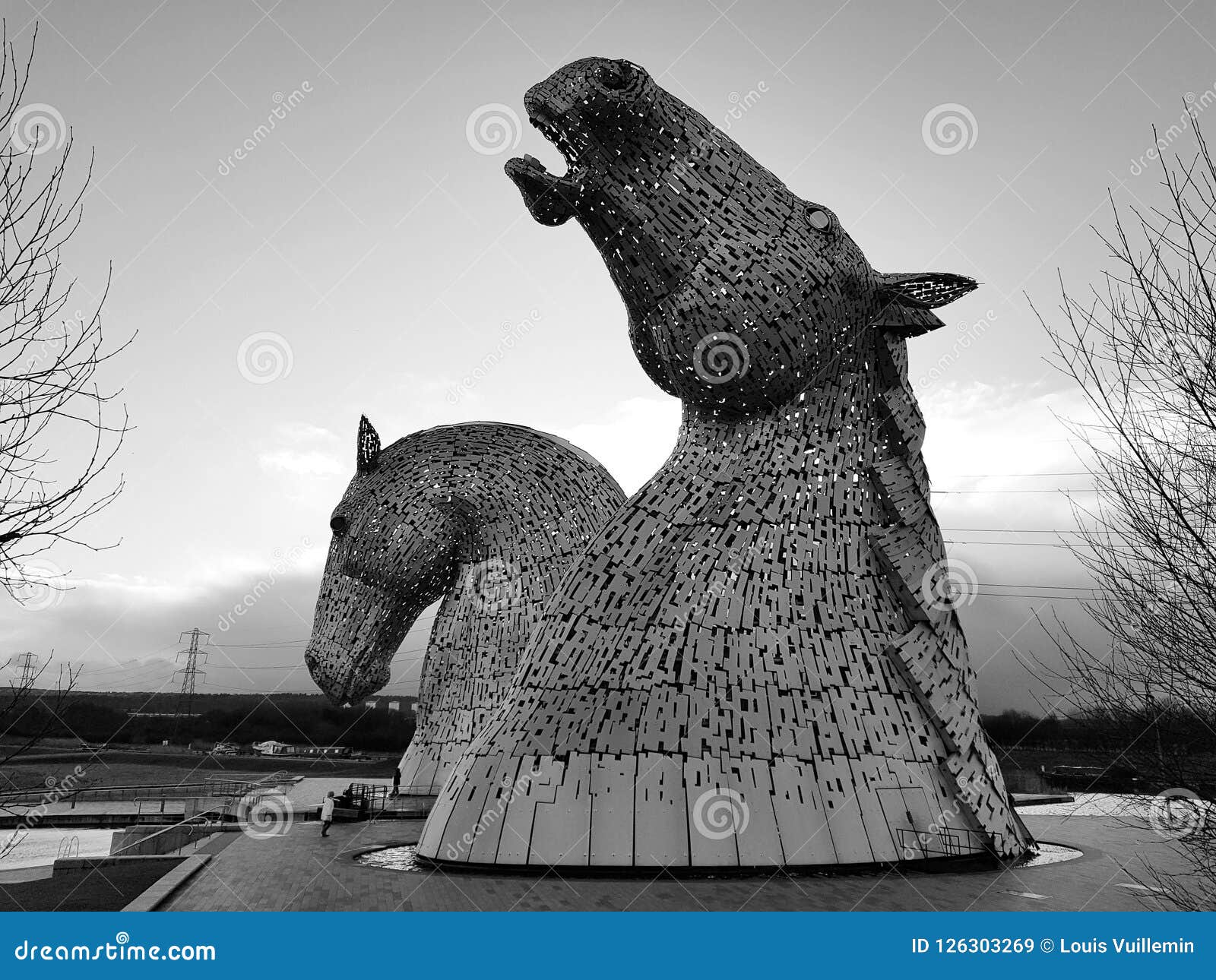 Kelpies editorial stock image. Image of kelpies, scotland - 126303269