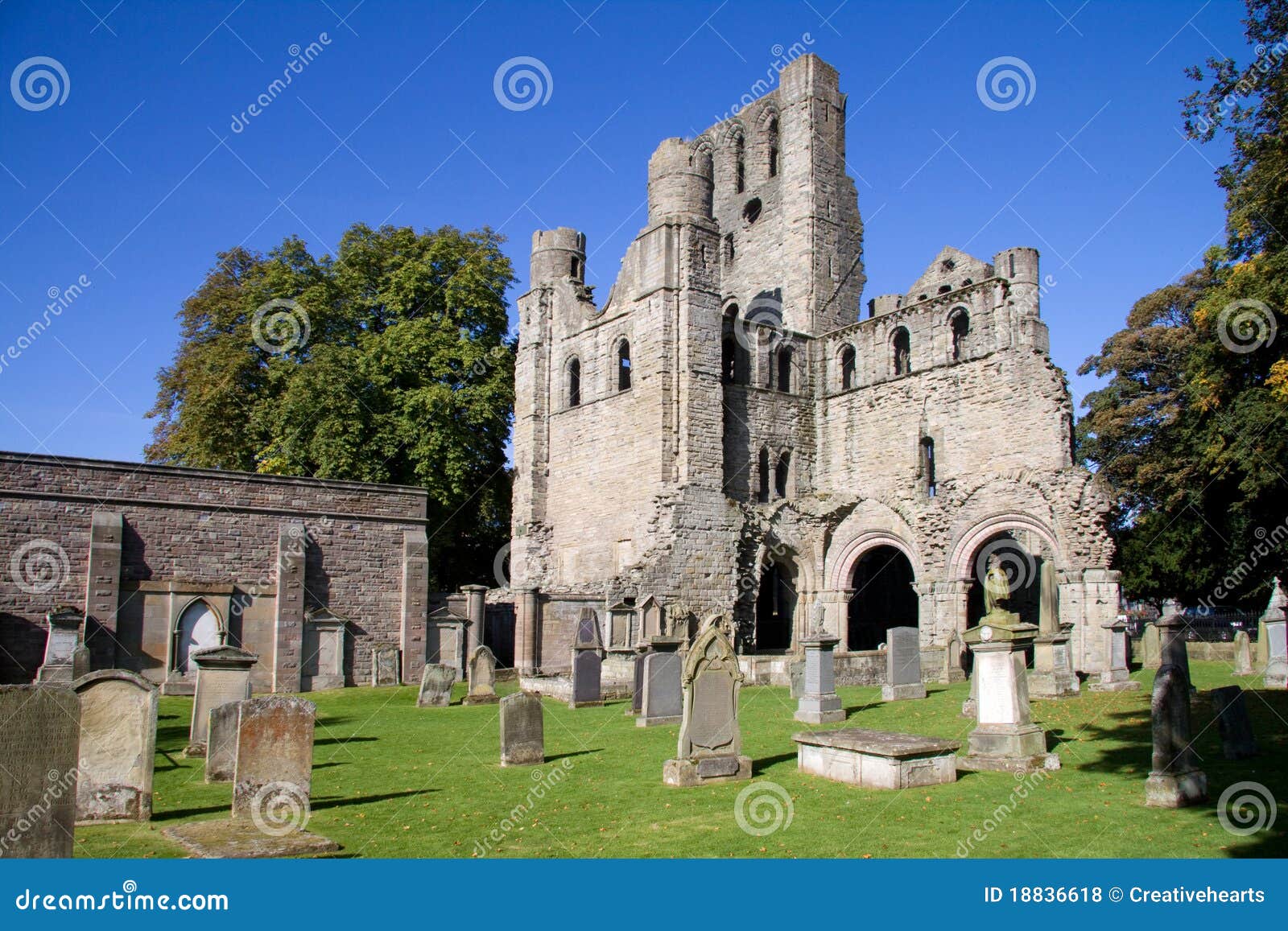 Kelso Abbey stock photo. Image of church, historic, borders - 18836618