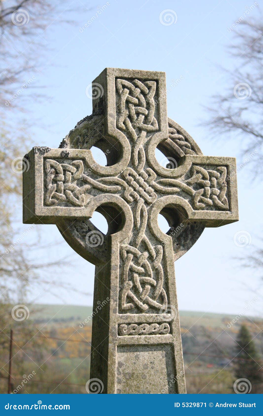 Keltisch kruis stock afbeelding. Image of christendom - 5329871