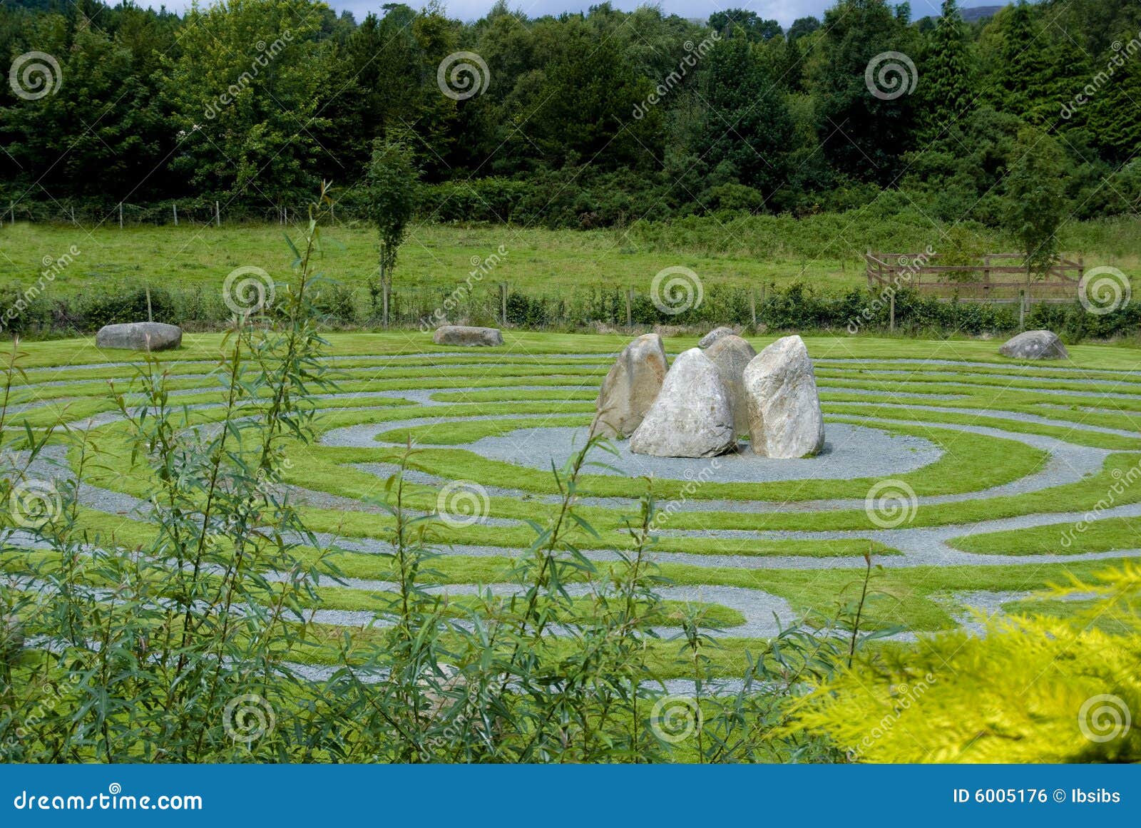 Keltisches Labyrinth in Wicklow, Irland. Stockfoto - Bild von ...