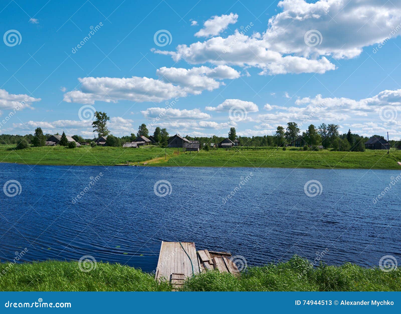 Ken River Valley image stock. Image du herbe, arkhangelsk - 74944513