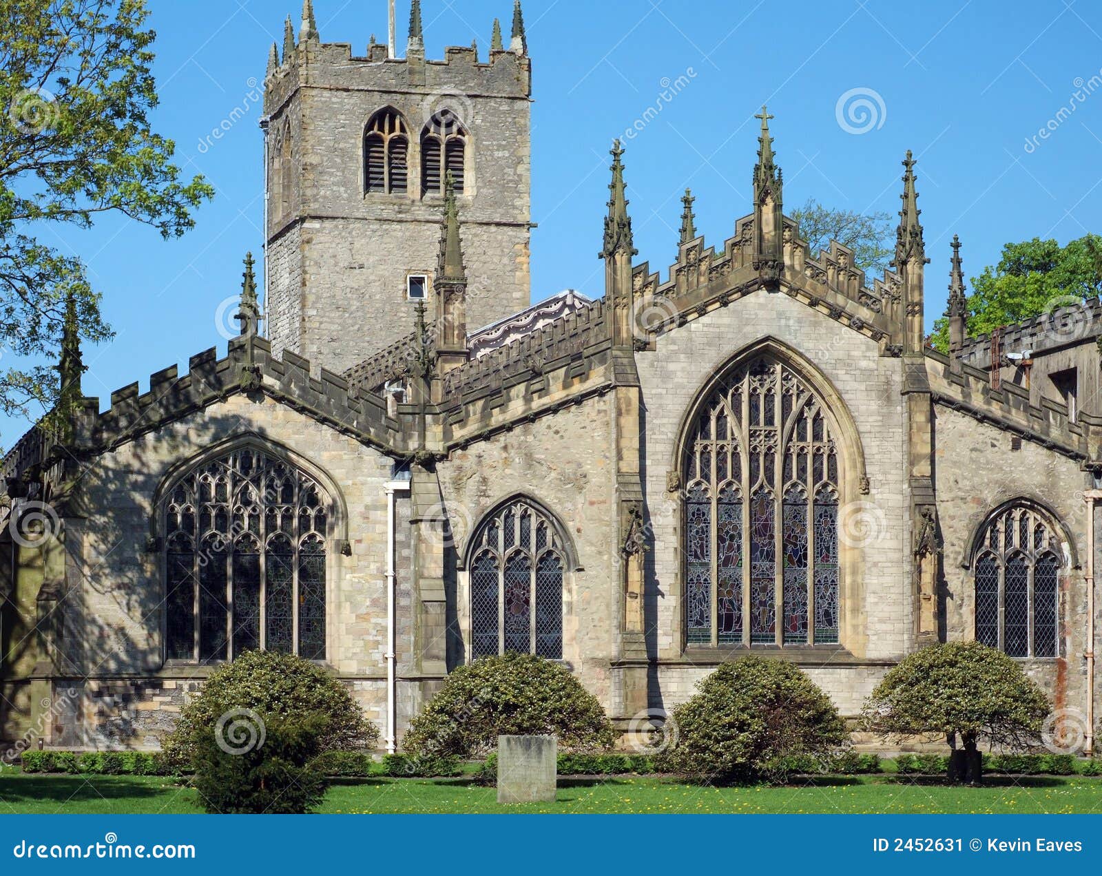 Kendal Parish Church stock image. Image of holiday, spires - 2452631