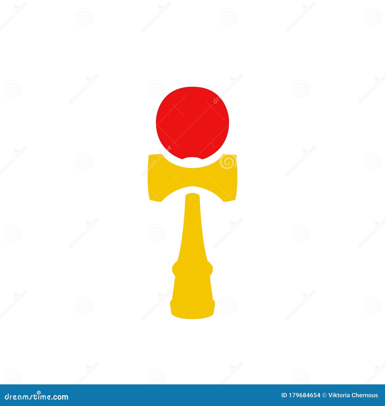 Kendama vector icon stock illustration. Illustration of string - 179684654