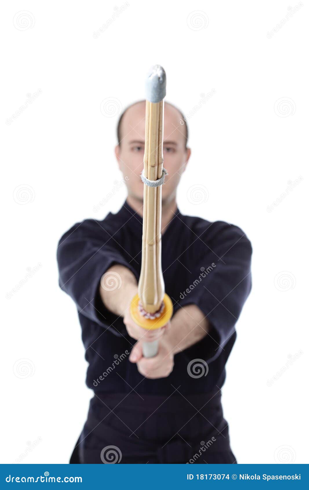 Kendo fighter stock photo. Image of kendoka, active, kote - 18173074