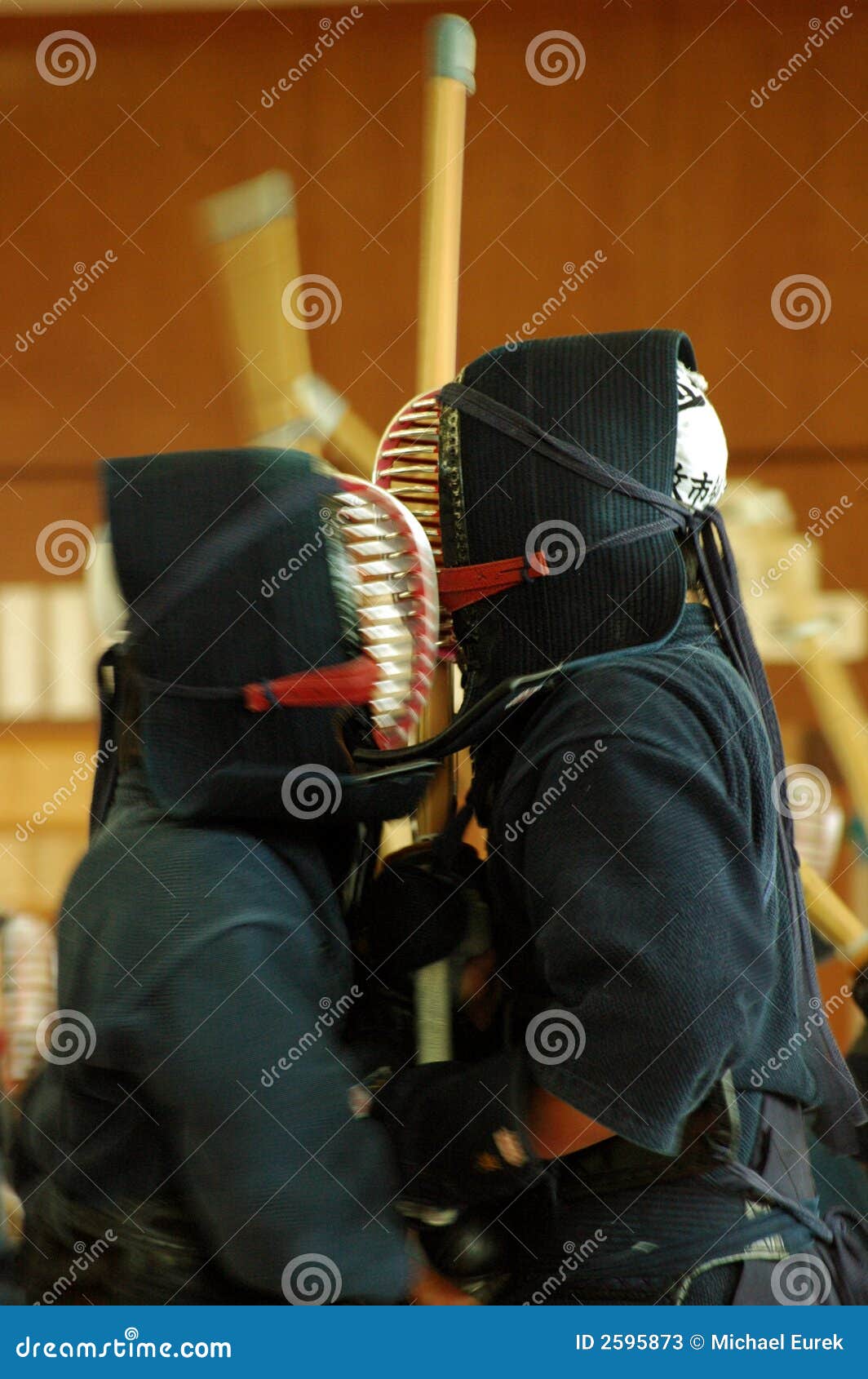 Kendo match stock image. Image of mask, young, sports - 2595873