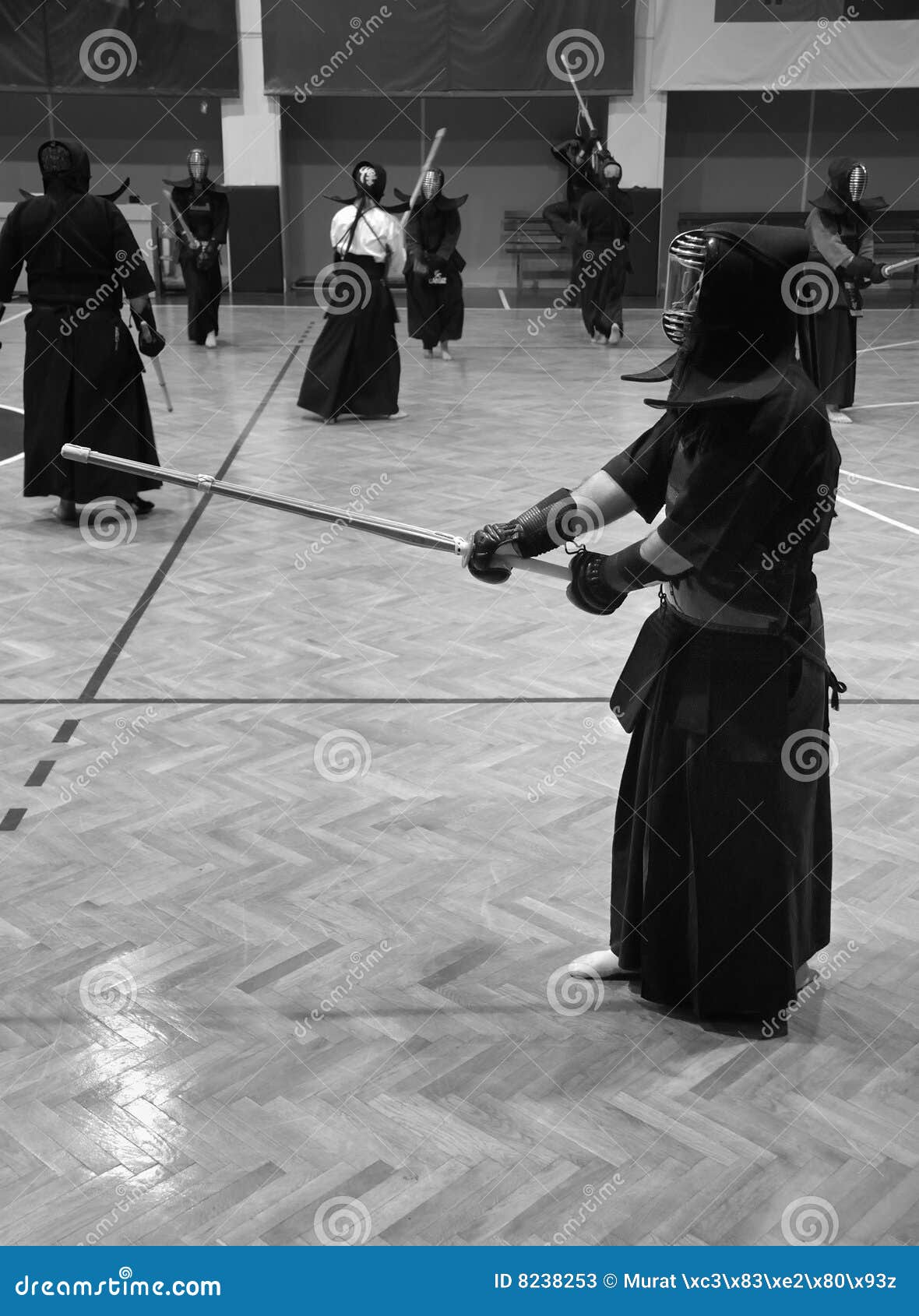 Kendo Training stock image. Image of sword, black, bogu - 8238253