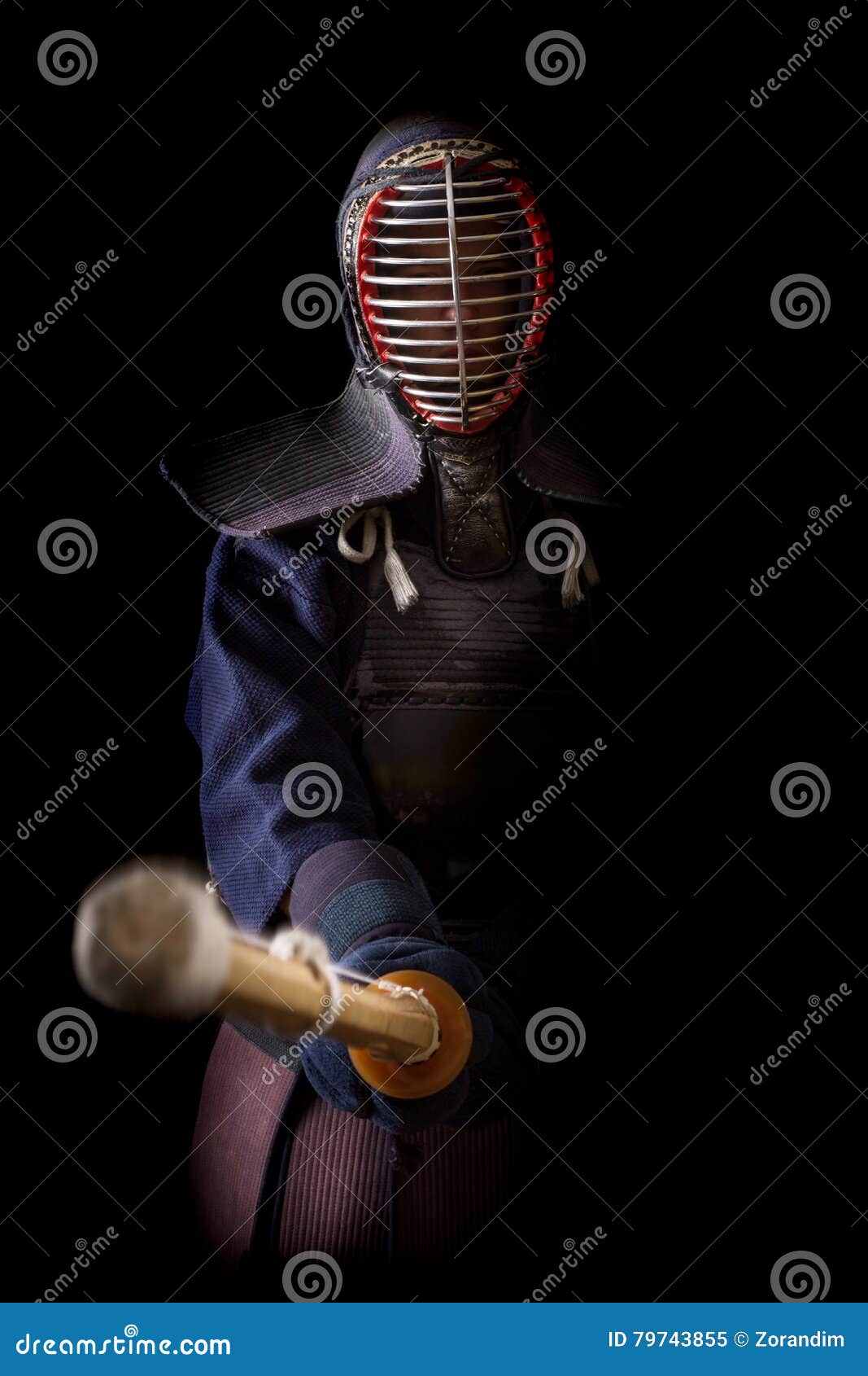 Kendo Warrior Traditional Dress Black Background Photos - Free ...