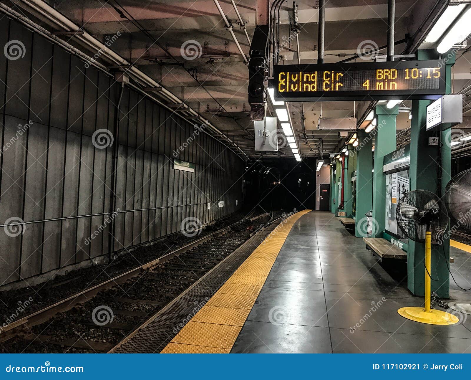 Kenmore Square T Stop, Boston, MA Editorial Photo - Image of trains ...