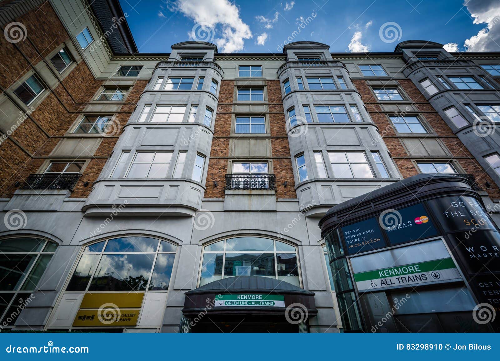 Kenmore Station, at Kenmore Square, in Boston, Massachusetts. Editorial ...