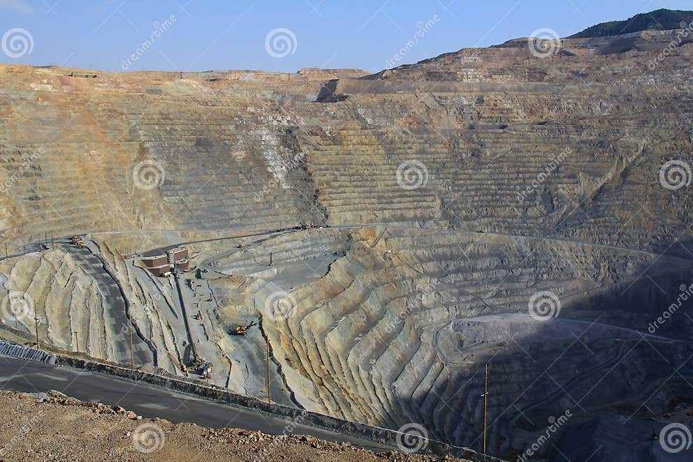 Kennecott Copper Mine editorial image. Image of orange - 24982785
