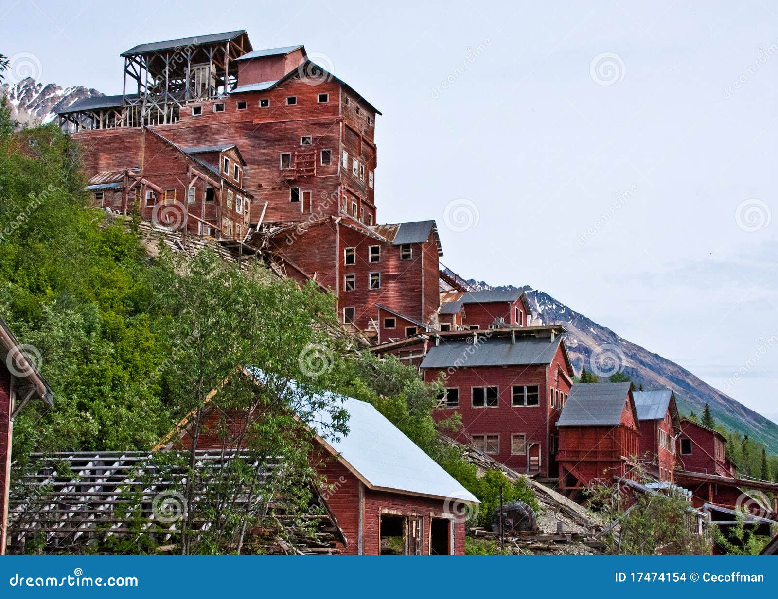 Kennecott Mine stock photo. Image of tourism, town, moraine - 17474154