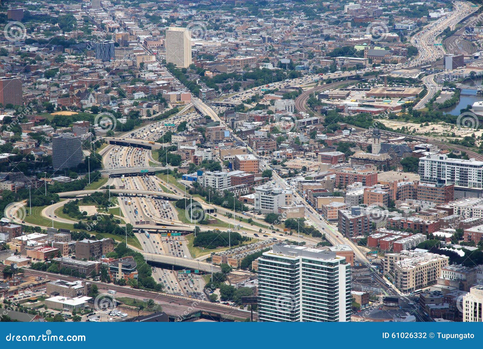 Kennedy Expressway, Chicago Stock Photo - Image of cityscape, illinois ...