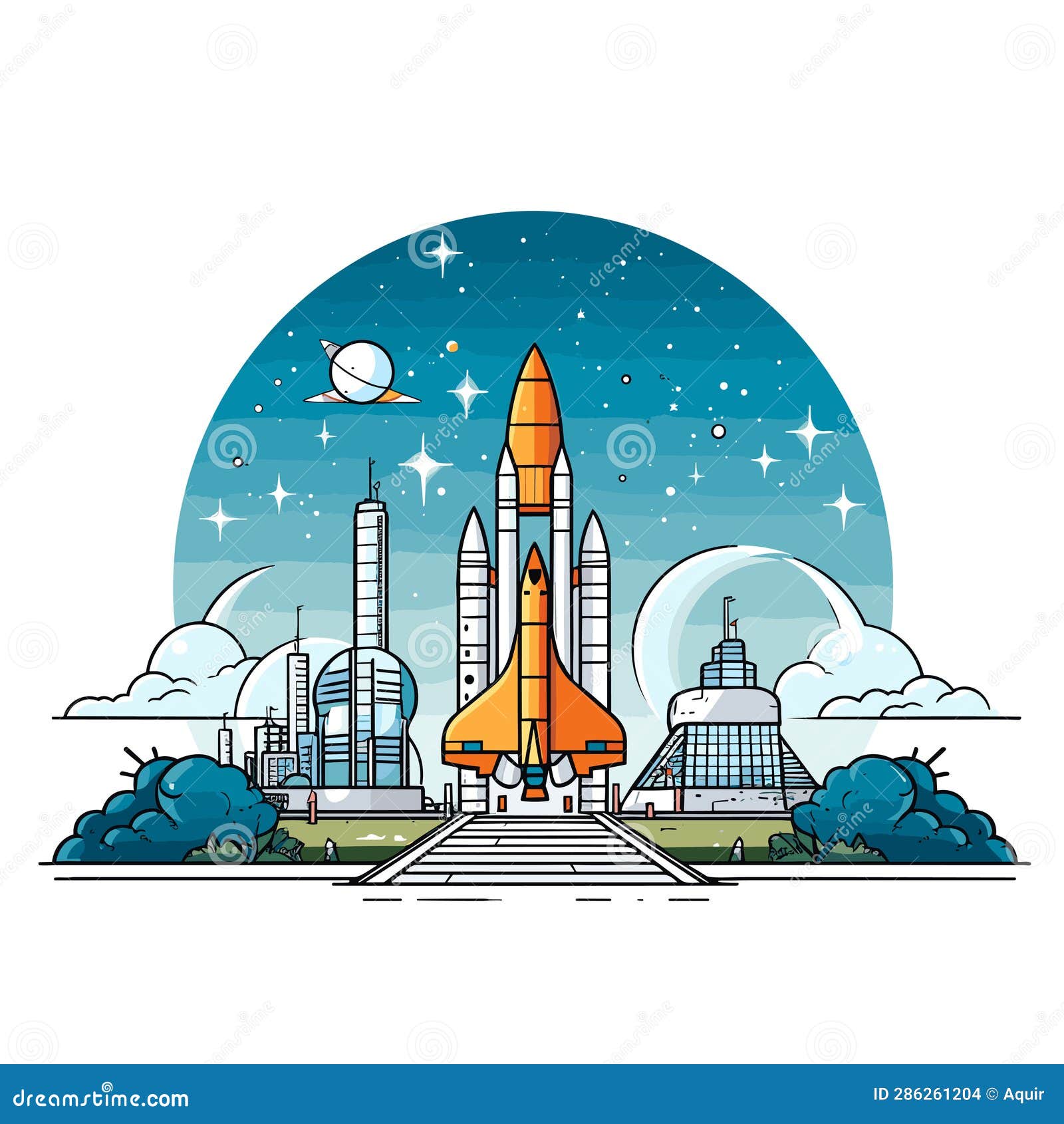 Kennedy Space Center. Kennedy Space Center Hand-drawn Comic ...