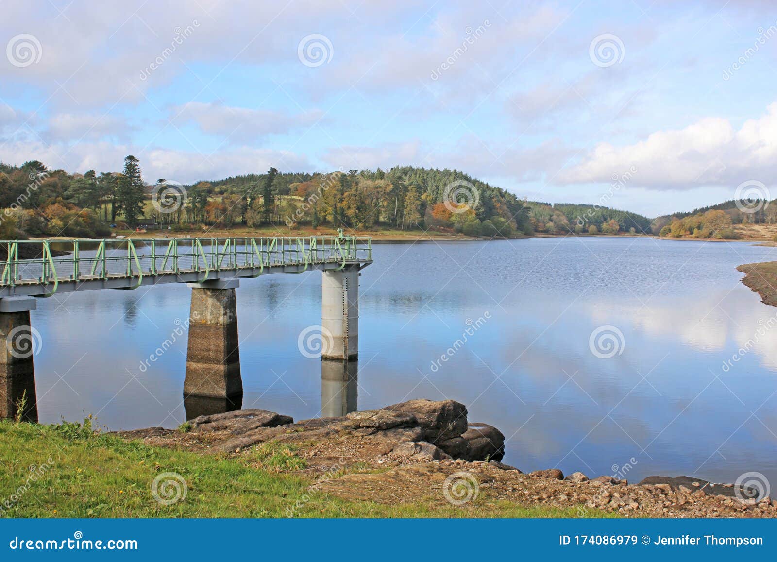 Kennick Reservoir, Devon, in Autumn Stock Image - Image of landscape ...
