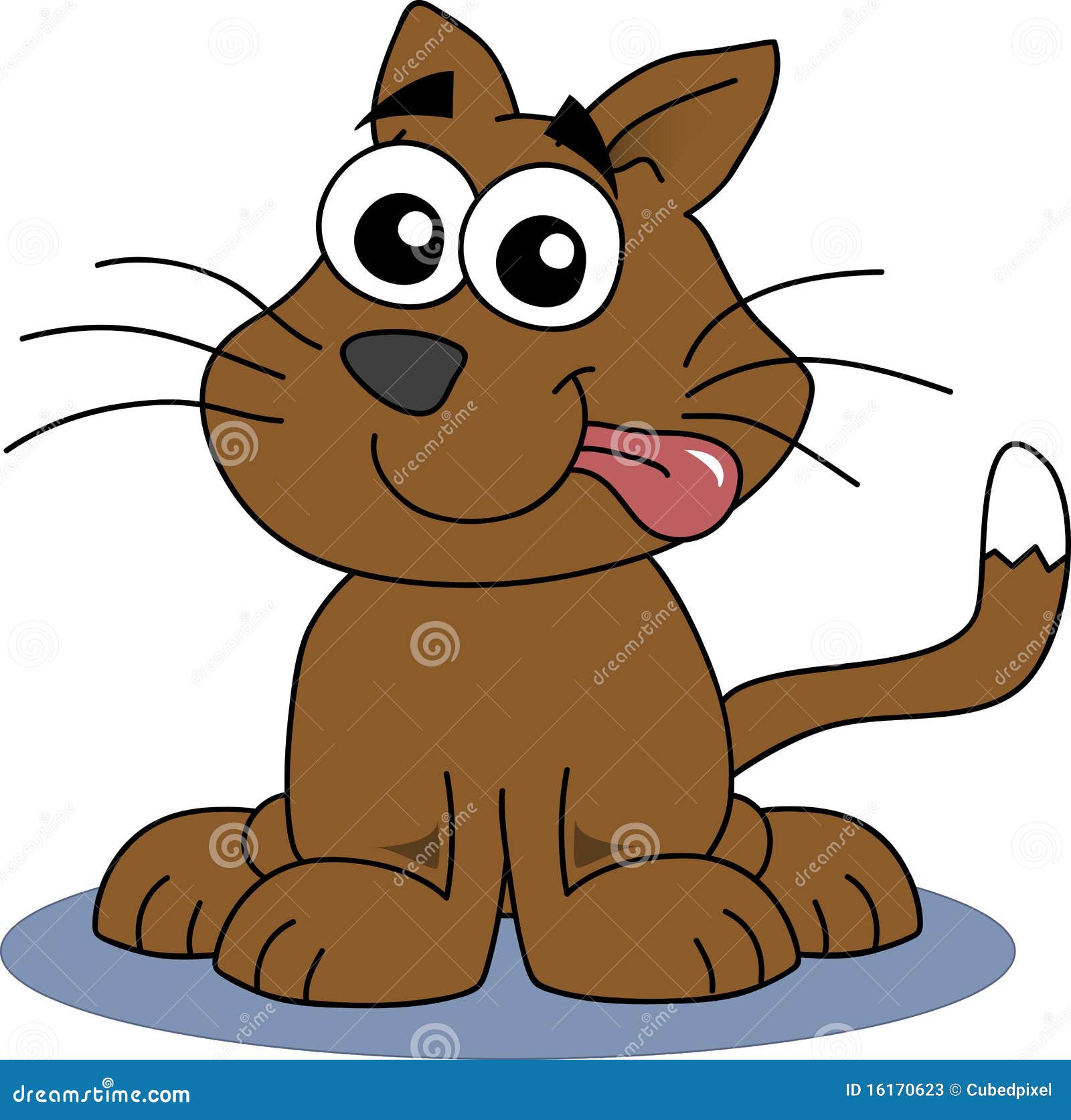 Kenny the Cat stock vector. Illustration of white, kitty - 16170623