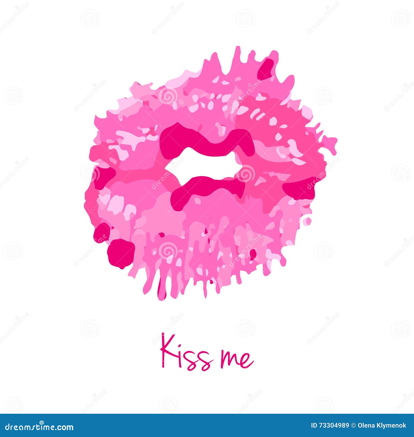 Kennzeichen des Kusses vektor abbildung. Illustration von verlockend ...