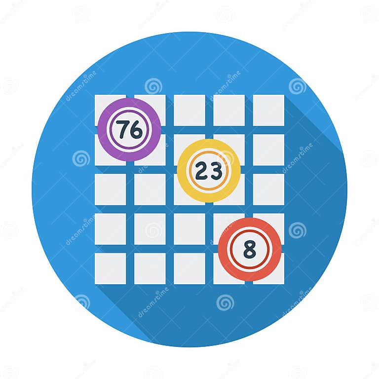 Keno icon stock vector. Illustration of gamble, reflection - 97181951