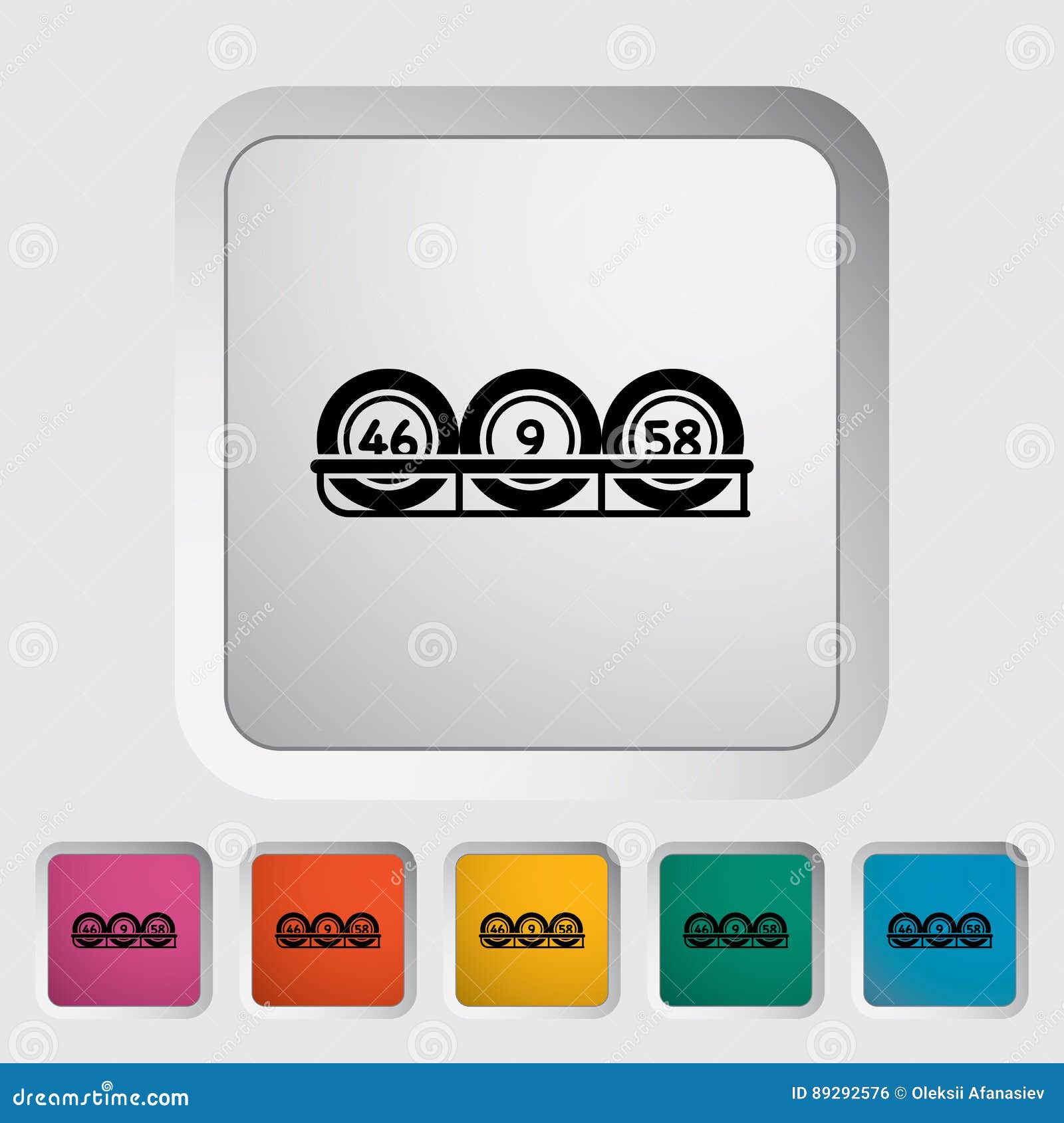 Keno icon stock vector. Illustration of button, gambling - 89292576