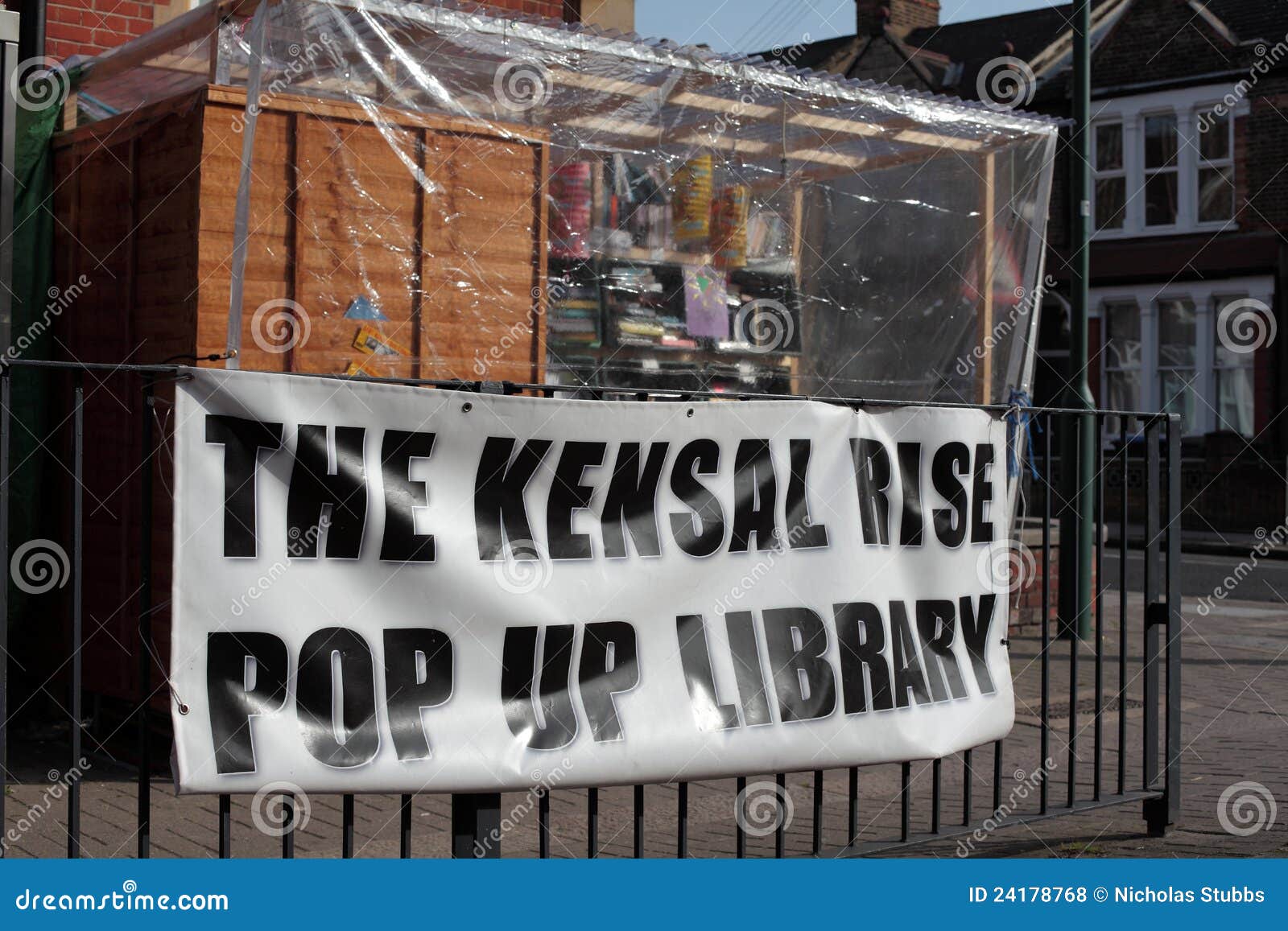 Kensal Rise Library in London Editorial Stock Photo - Image of pillars ...