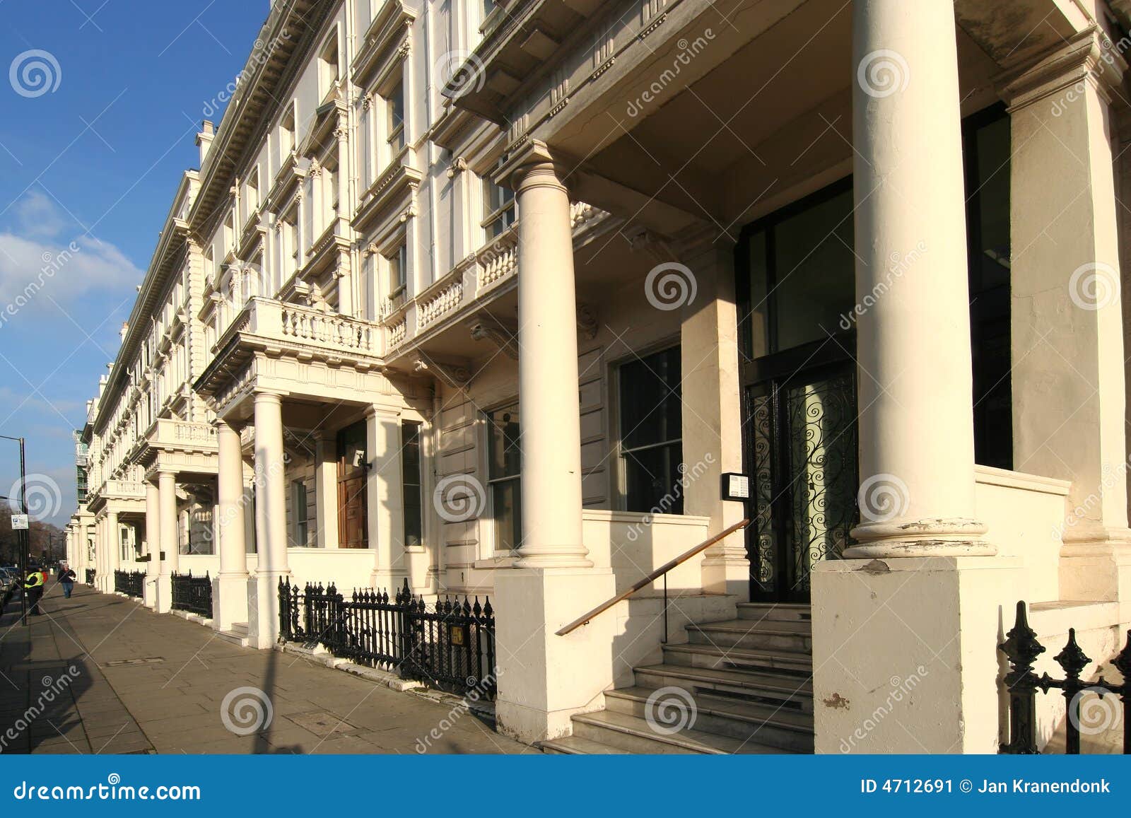 Kensington Mansions stock image. Image of columns, london - 4712691