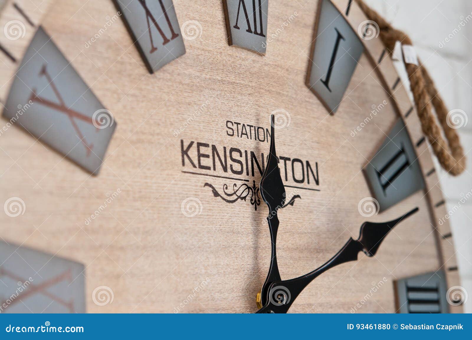 Kensington Station Wall Clock Face Stock Photo - Image of face ...