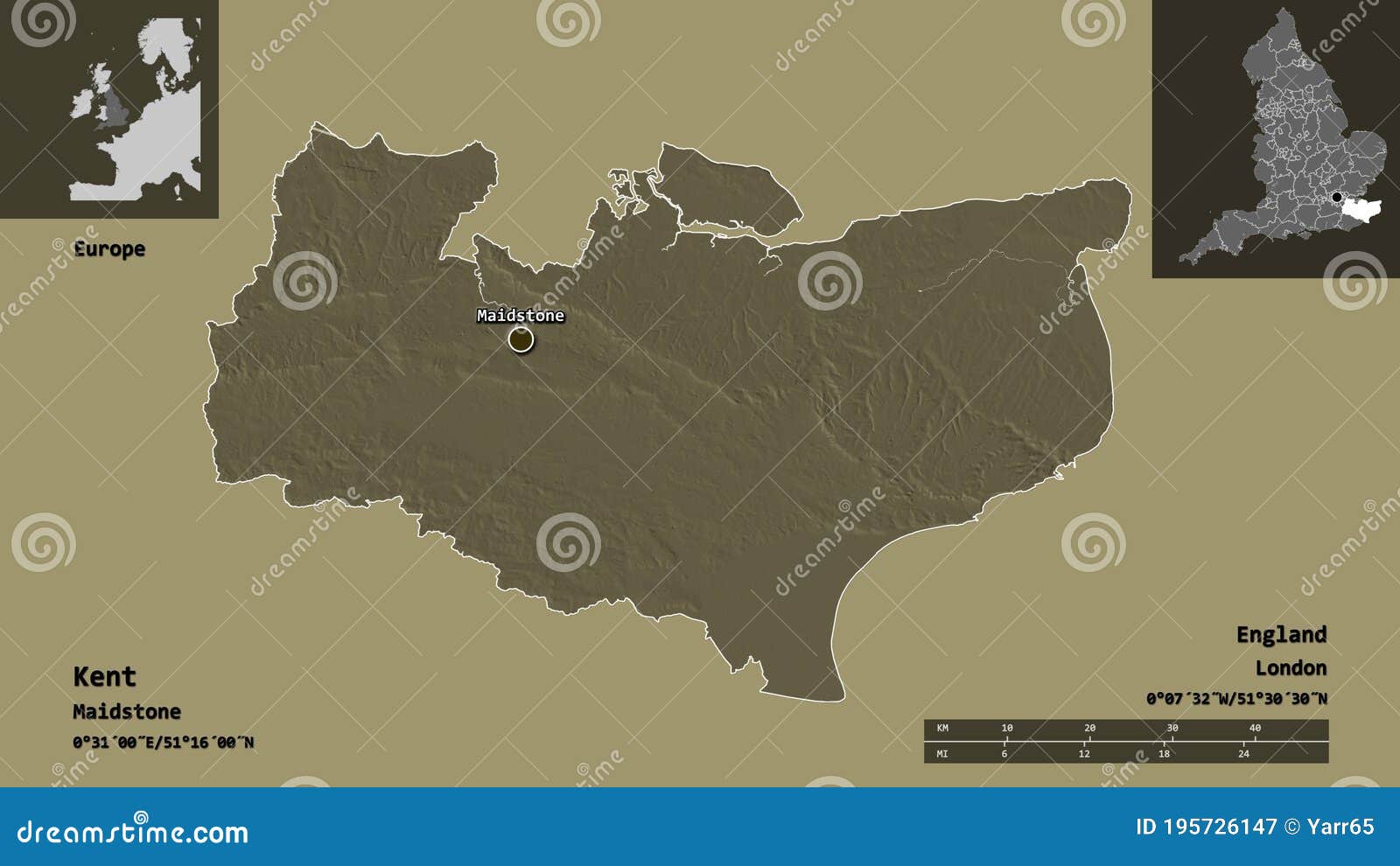 Kent, Administrative County of England,. Previews. Administrative Stock ...