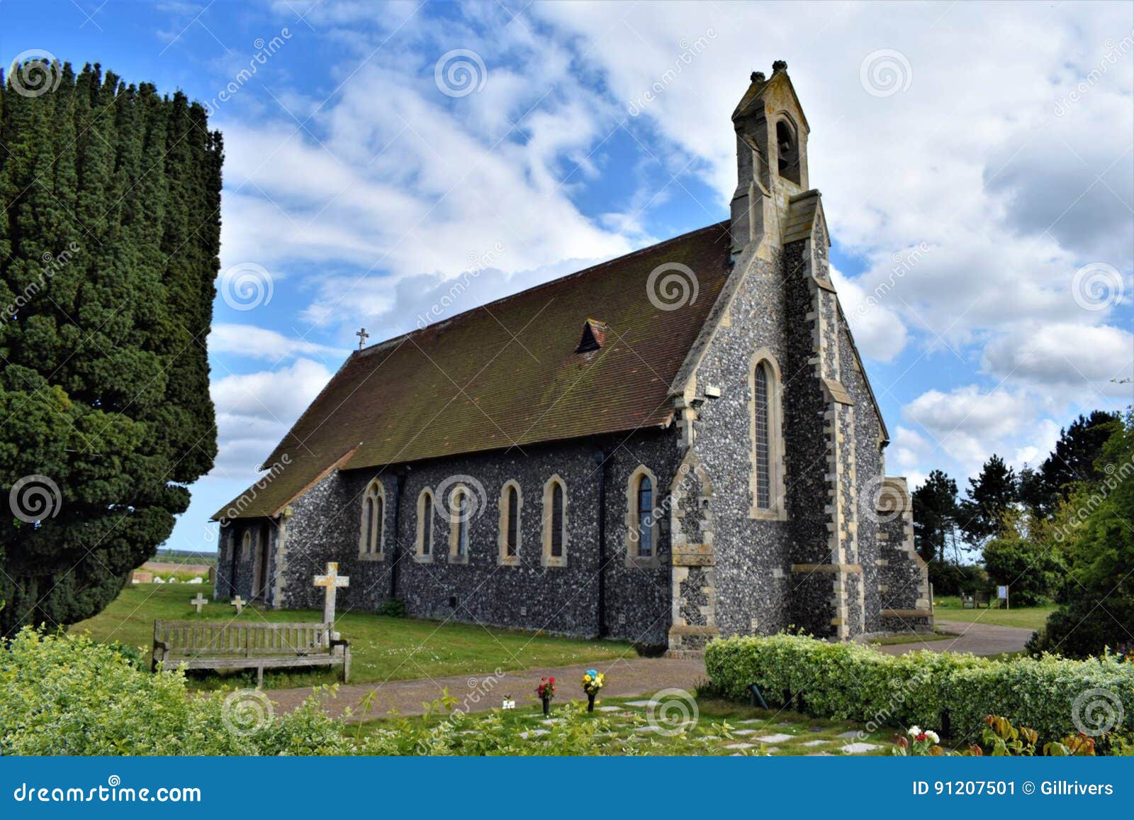 A Kent Church stock image. Image of church, businesses - 91207501