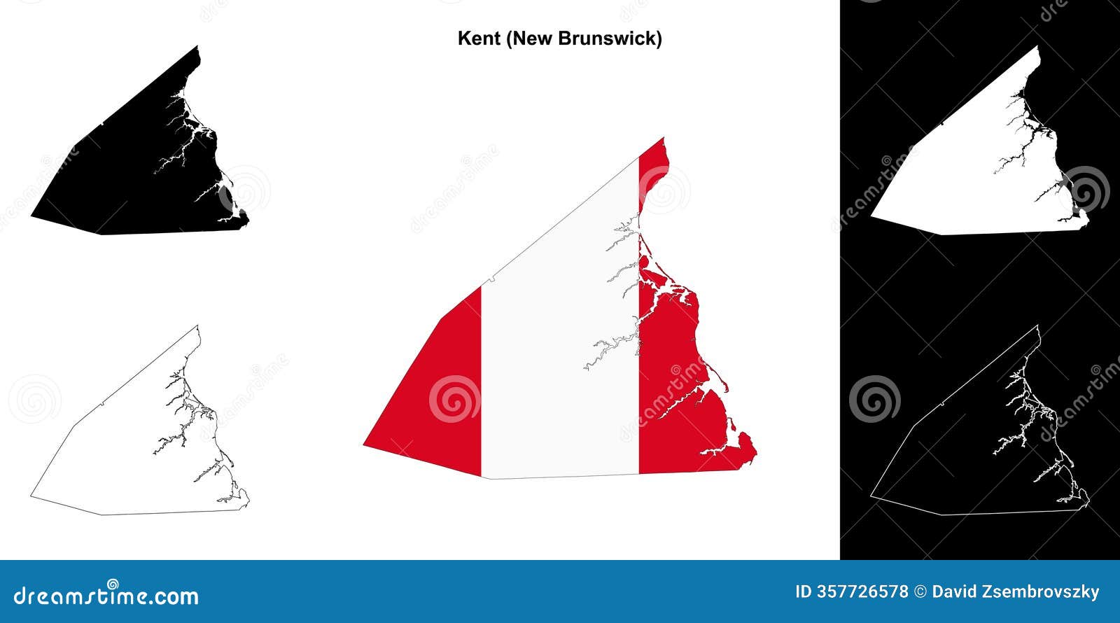 Kent outline map stock vector. Illustration of vector - 357726578