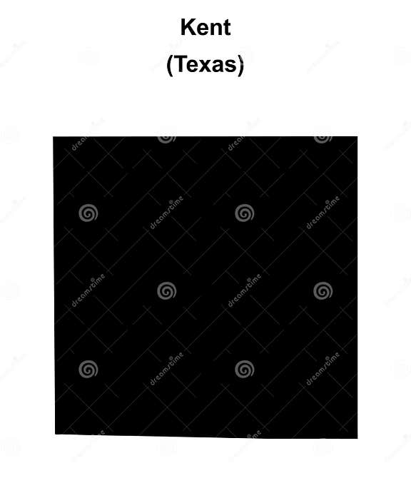 Kent outline map stock illustration. Illustration of texas - 361792426