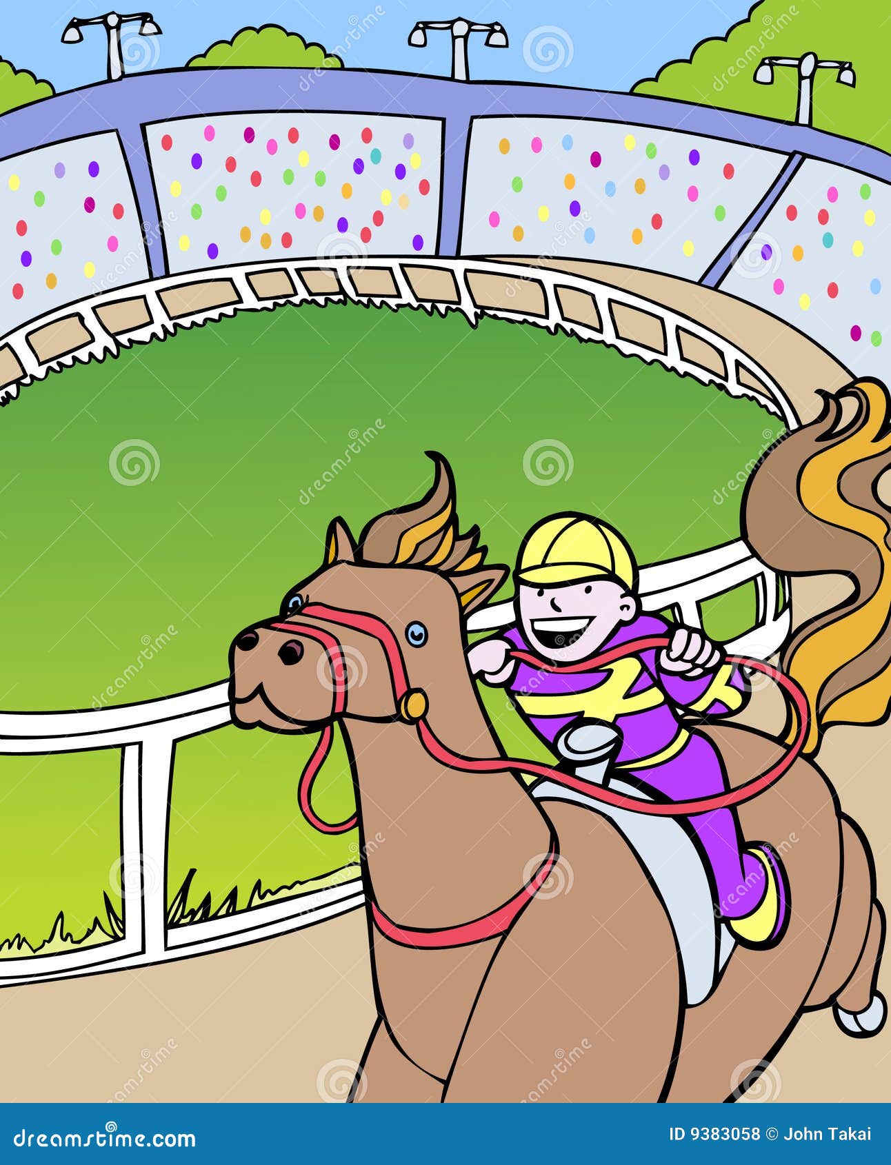 Kentucky Derby stock vector. Illustration of riding, line - 9383058