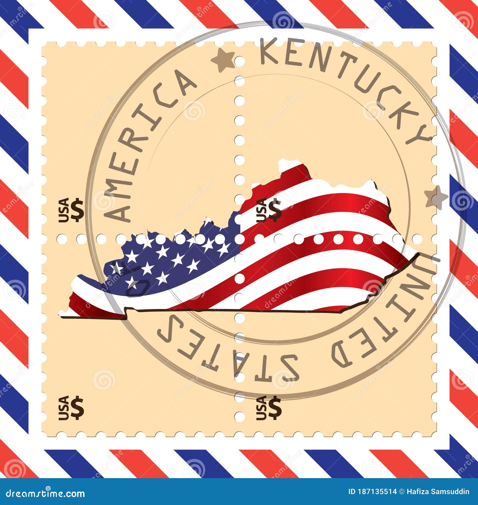 Kentucky Stamp. Vector Illustration Decorative Design Stock Vector ...