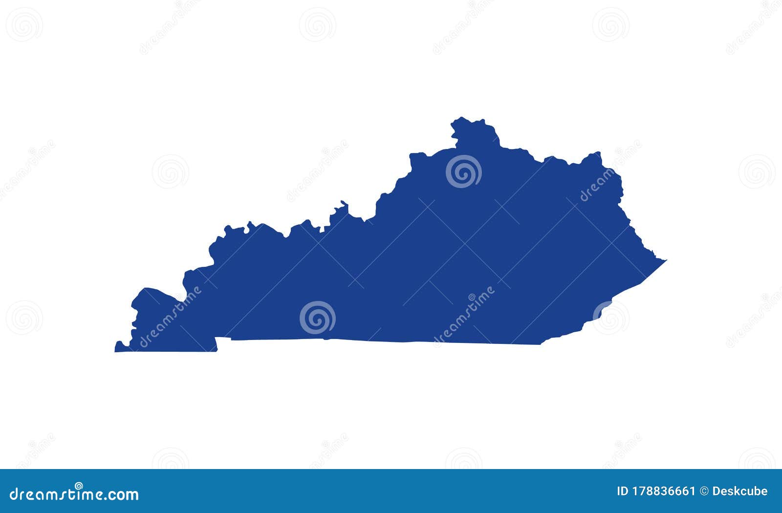 Kentucky Map. State And District Map Of Kentucky. Administrative And ...